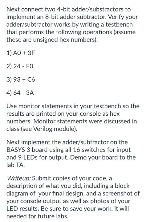 Solved Designs Instructions In This Lab You Will Implement