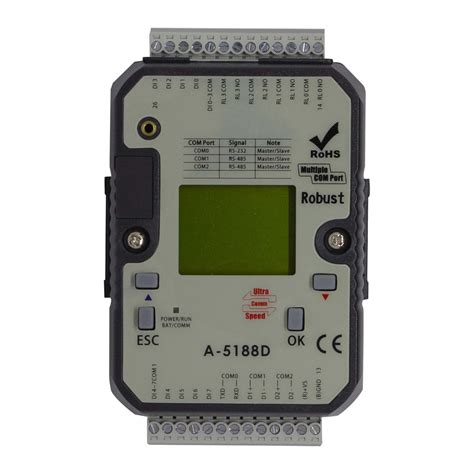 Lcd Screen Plc Controller With 8di 4do Rs 485 Port Modbus Rtu A 5188d China Relay Plc