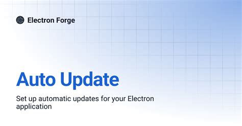 Auto Update Electron Forge