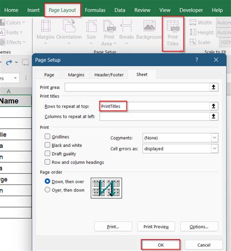 How To Set A Row As Print Titles In Excel 3 Quick Tricks Excel Insider
