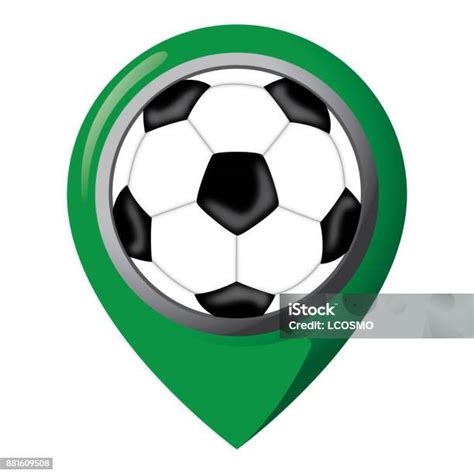 축구공 장소 게임 팀 및 장비의 위치를 나타내는 아이콘입니다 기관 자료 및 스포츠 행사의 카탈로그에 이상적 가죽에 대한 스톡 벡터 아트 및 기타 이미지 Istock