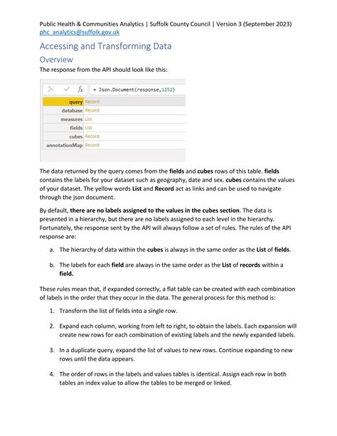 Connecting To The Statxplore Api In Powerbi Pdf