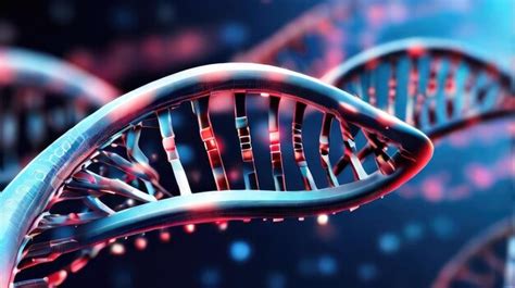 Digital Dna Helix Composed Of Binary Code Digital Genetic Of The