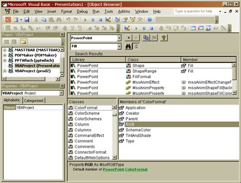 Pptools Object Browser Window