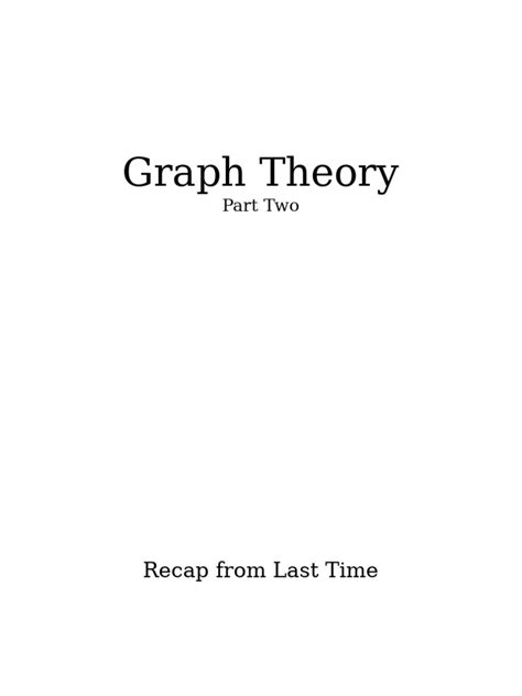 Graph Theory Stanford Pdf