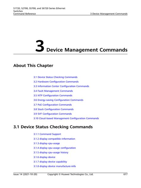 01 03 Device Management Commands Pdf Network Switch Central