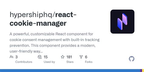 Github Hypershiphqreact Cookie Manager A Powerful Customizable