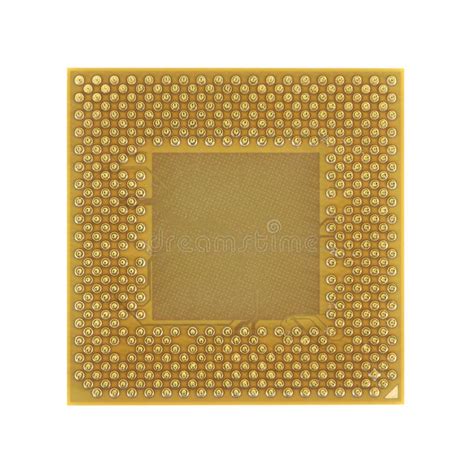 Computer CPU Microprocessor Chip Stock Image Image Of Item Pattern 11834515