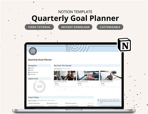 quarterly goals planner notion template jodi notion and productivity