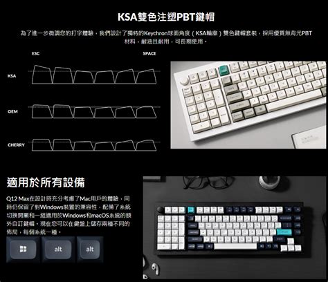 Keychron Q12 Max 96 左撇子佈局 全鋁無線機械鍵盤含旋鈕 Rgb Macwin 熱插拔 注音 蝦皮購物