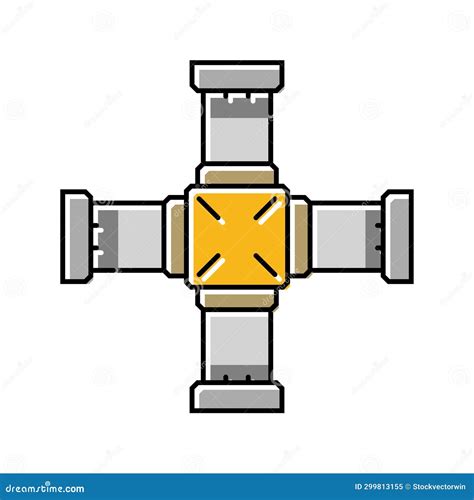 Engineering Pipeline Color Icon Vector Illustration Stock Illustration Illustration Of Tube