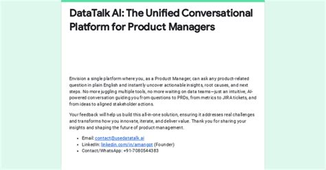 aman gupta on linkedin datatalk ai the unified conversational