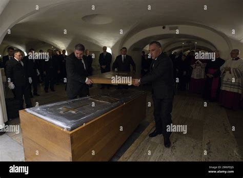 Vatican City Vatican City 05th Jan 2023 The Burial Of Pope Emeritus