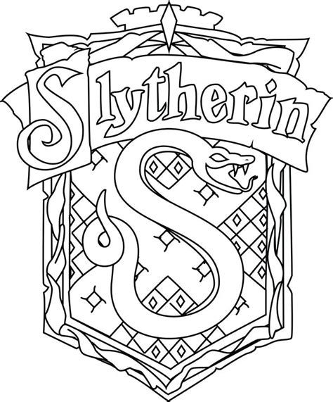 Harry Potter House Coloring Pages At Free Printable