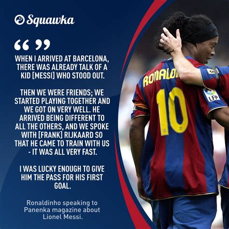 Ronaldinho And Messi Friendship Story