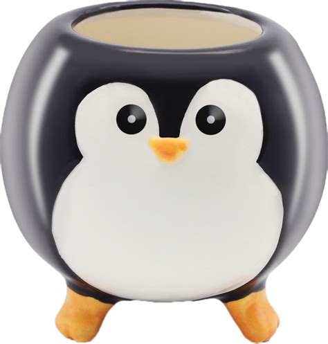 Горщик ваза кашпо для квітів МВМ My Home Пінгвін Dh Flowers 22 Black купити онлайн на Rozetka