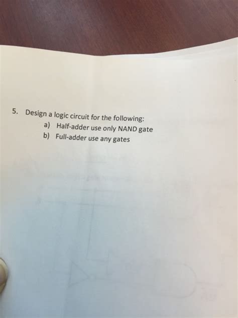 Solved Design A Logic Circuit For The Following Half Adder Chegg