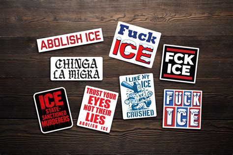 Anti Ice Sticker Pack New 2026 Assorted Mix Protest Stickers Etsy