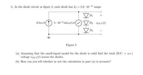 Solved In The Diode Circuit In Figure Each Diode Has Chegg Com