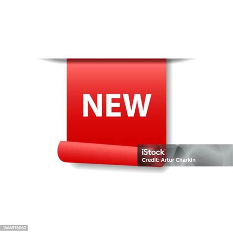 빨간색 수직 3d 리본 소용돌이 웹 태그 흰색 배경에 격리된 책갈피 판매 할인 프로모션을위한 템플릿 3차원 형태에 대한 스톡 벡터 아트 및 기타 이미지 Istock