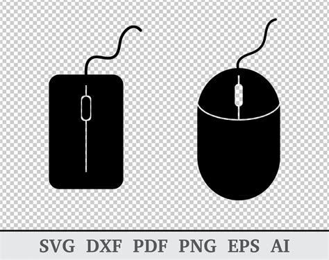 Computer Mouse SVG Mouse Svg Mouse Vector Computer Mouse Etsy