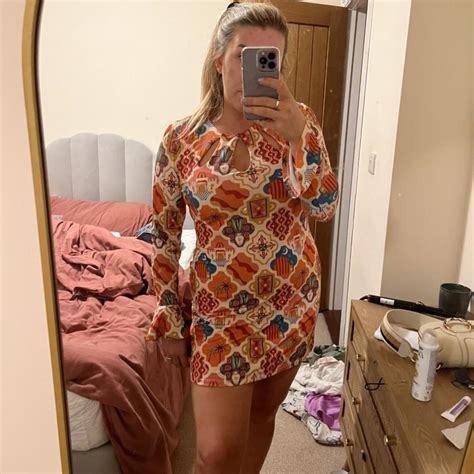 NEVER FULLY DRESSED Alina Print Mini Dress Depop