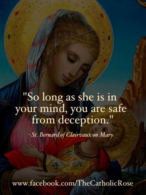 St Bernard Of Clairvaux Catholic Quotes Blessed Mother Catholic