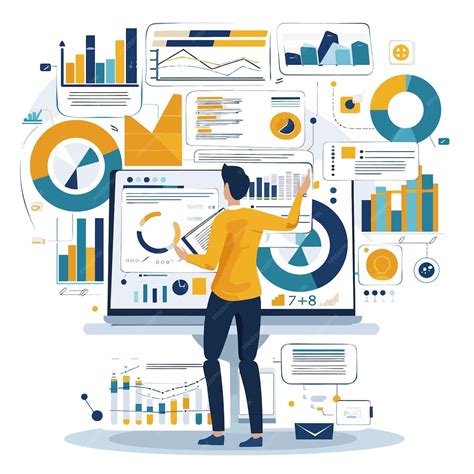 Premium Vector Data Analytics Vector Illustrationtechnology