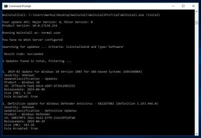 WuInstall How To Force Windows Updates To Install Using The Command Line