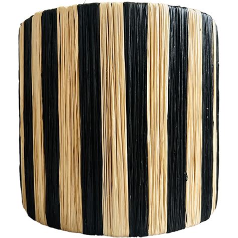 Table Lamp Stack White Base Black Lemon Lily