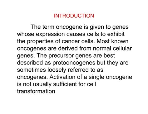 Oncogenesis Is Due To Uncontrolled Cell Growth Ppt