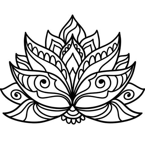 Mandala Lotus Flower Svg Png  Pdf Files Craftpi