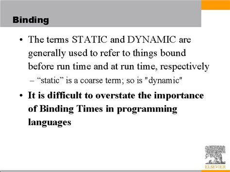 Chapter 3 Names Scopes And Bindings Programming Language