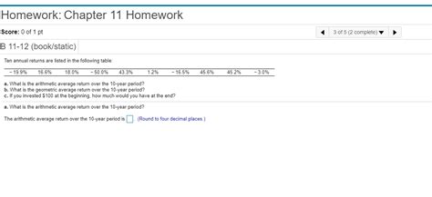 Solved Homework Chapter 11 Homework Score 0 Of 1 Pt B