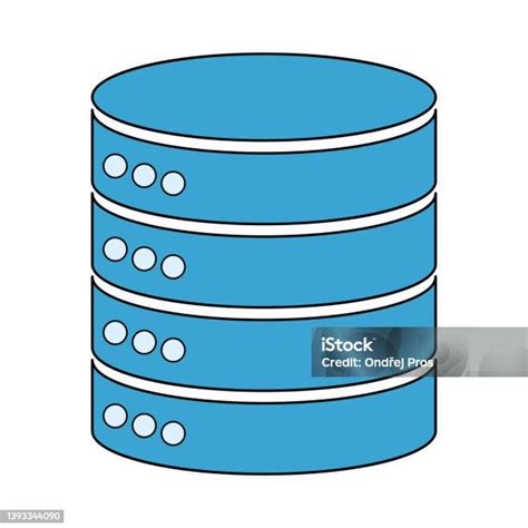 데이터베이스 저장 아이콘 인터넷 네트워크 서버 클라우드 데이터 기호 연결 시스템 벡터 일러스트레이션 개념에 대한 스톡 벡터 아트 및 기타 이미지 Istock