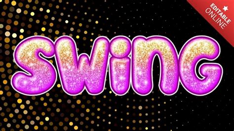 Swing Text Effect Generator