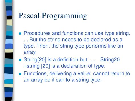 PPT Pascal Programming PowerPoint Presentation Free Download ID