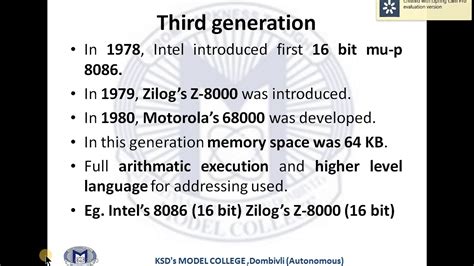 EVOLUTION OF MICROPROCESSOR YouTube