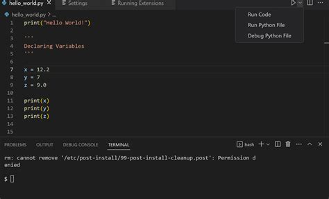 Running My Code In Git Bash Instead Of Code Runner Rvscode