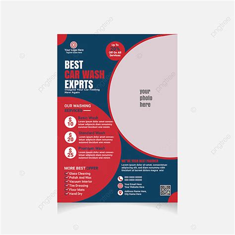 세차 전단지 벡터 템플릿 Psd 다운로드 디자인 자료 다운로드