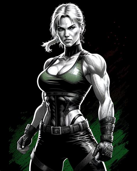 Sharpie Art Sonya Blade By Aismart On Deviantart