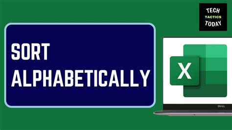 How To Sort Alphabetically In Excel Youtube