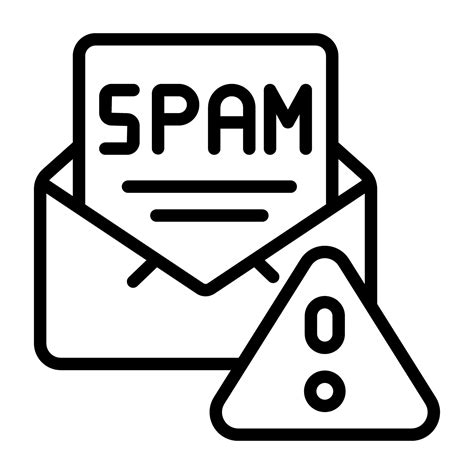 A Line Design Icon Of Spam Email 46165371 Vector Art At Vecteezy