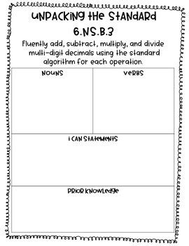 Decimal Operations Babe Guided Notes By Teaching On The Island