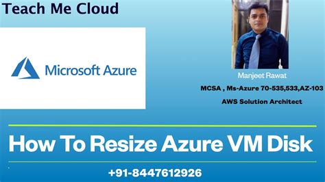 How To Add Remove And Resize Azure Vm Disk Azure Az 103 Training