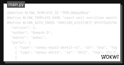 Smart Soil Nutrition Monitoring System Wokwi ESP32 STM32 Arduino Simulator