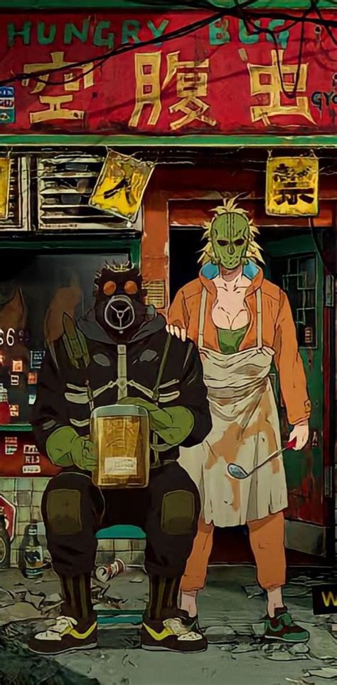 Nikaido And Caiman Dorohedoro Anime Art Character Design Anime