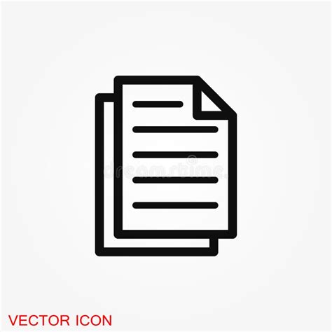 Copy Vector Icon Duplicate App Symbol Creative Ui Item Stock Illustration Illustration Of