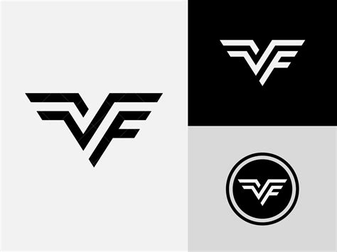 VF Logo V Logo Design Monogram Logo Design Typographic Logo Design