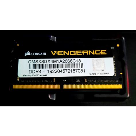 Jual Ram Laptop Corsair Vengeance Sodimm Ddr4 8gb 2666mhz Shopee